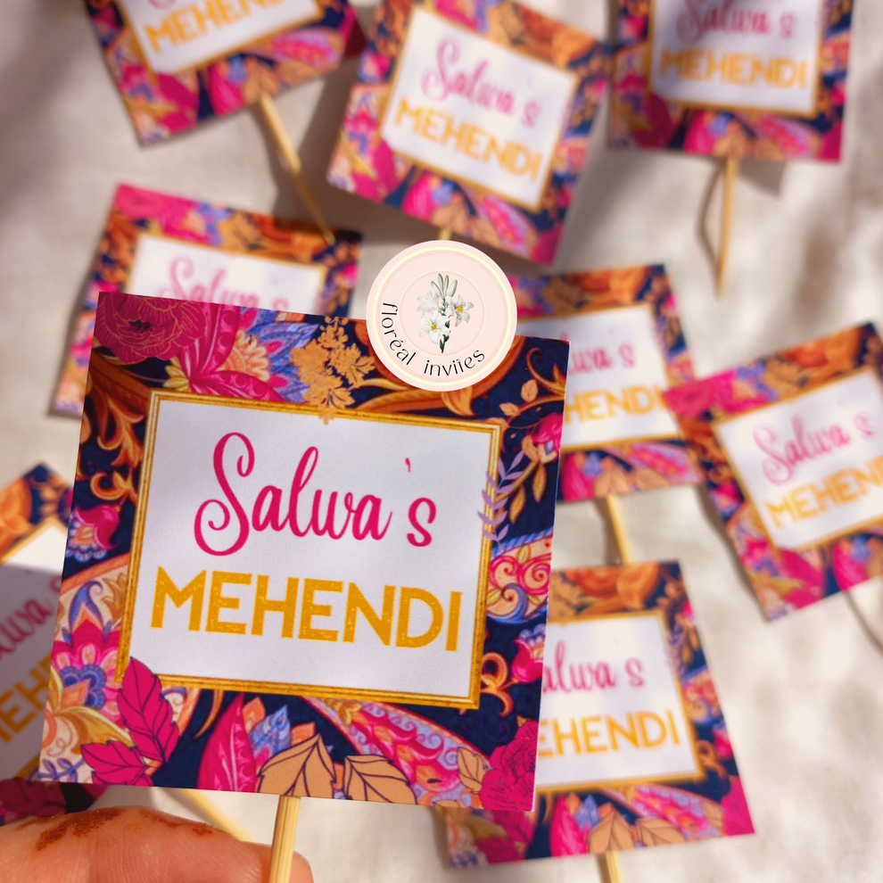 Mehendi - Meethai Topper – Floréal Invites