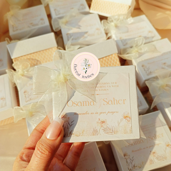 Warisha & Azlan - Bidh Box – Floréal Invites