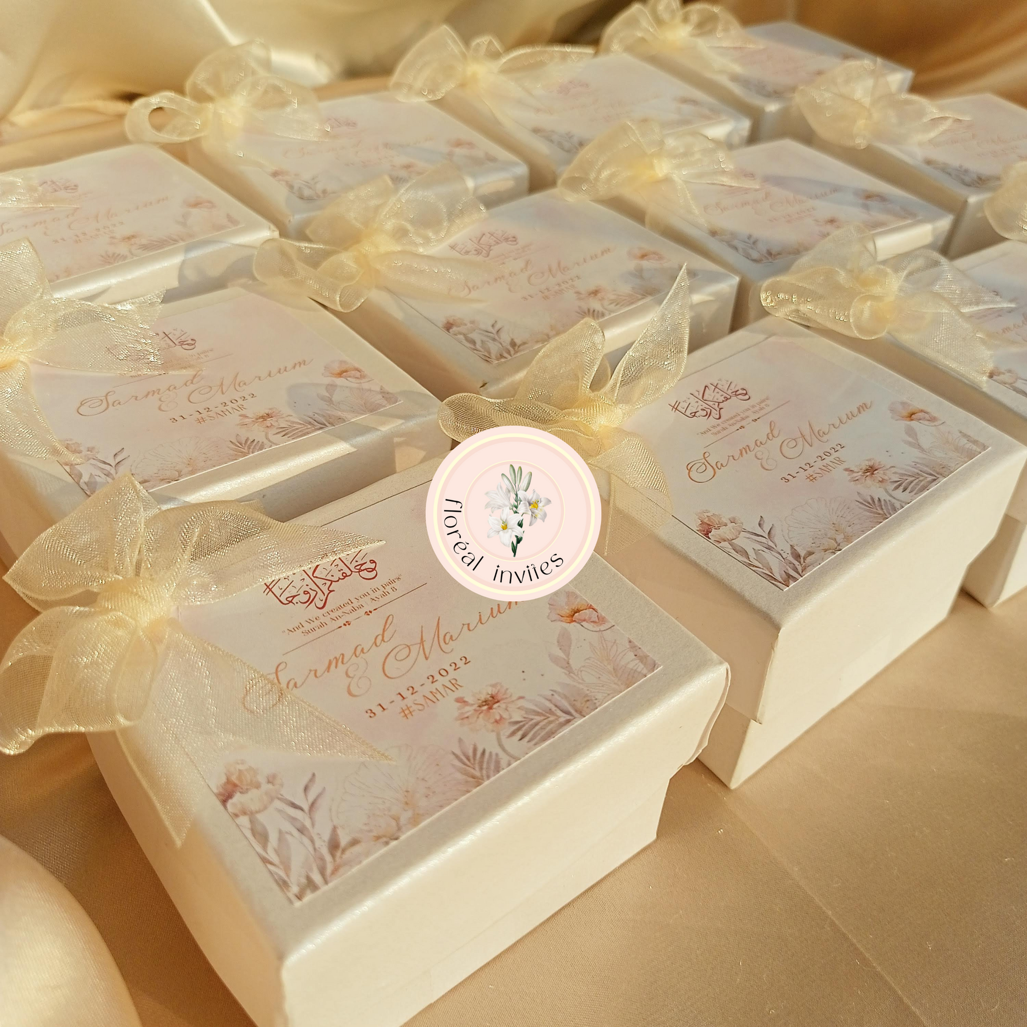 Warisha & Azlan - Bidh Box – Floréal Invites